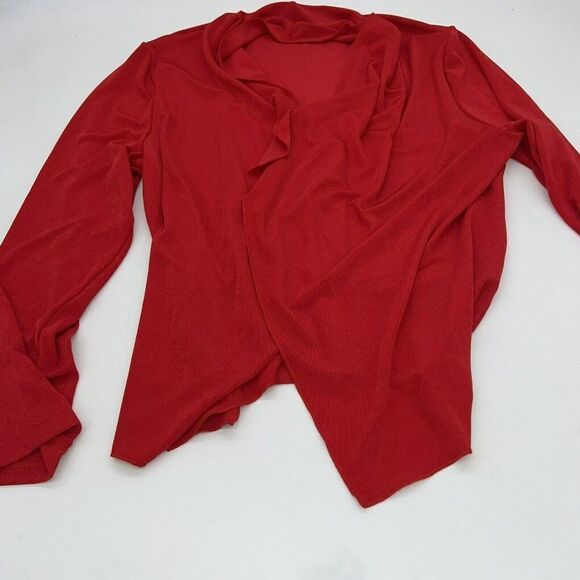 Chico's | Sweaters | Chicos Travelers Womens Slinky Cardigan Sizexl Red ...